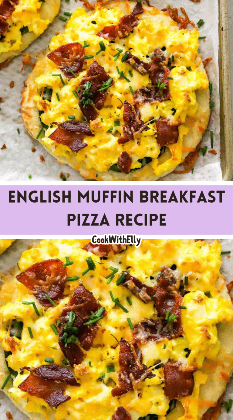English Muffin Breakfast Pizza Recipe - cookwithelly.com