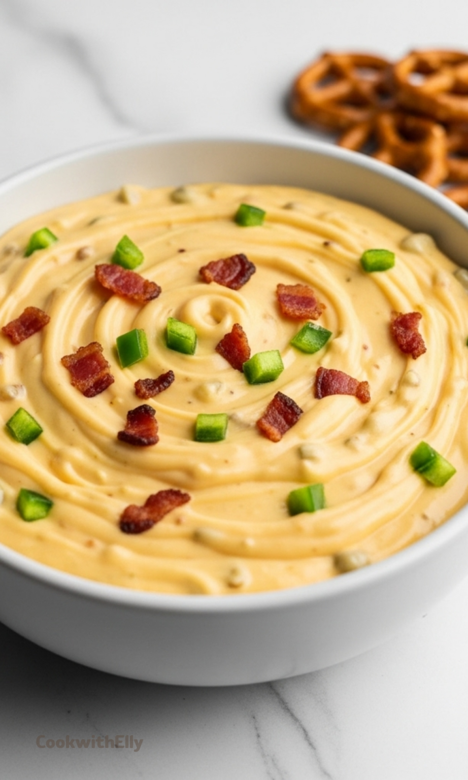 Jalapeno Popper Cheese Fondue Recipe (Stovetop) - cookwithelly.com